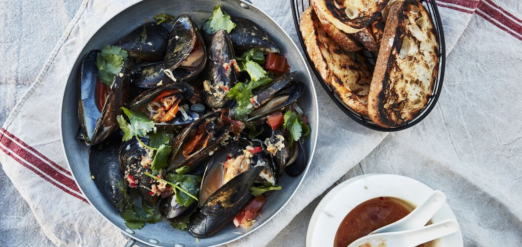 BBQ mussels with Nam Jim dressing | BeefEater Australia